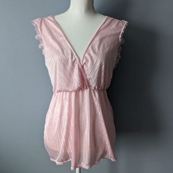 Vintage | Tops | Vintage Pink Top | Poshmark